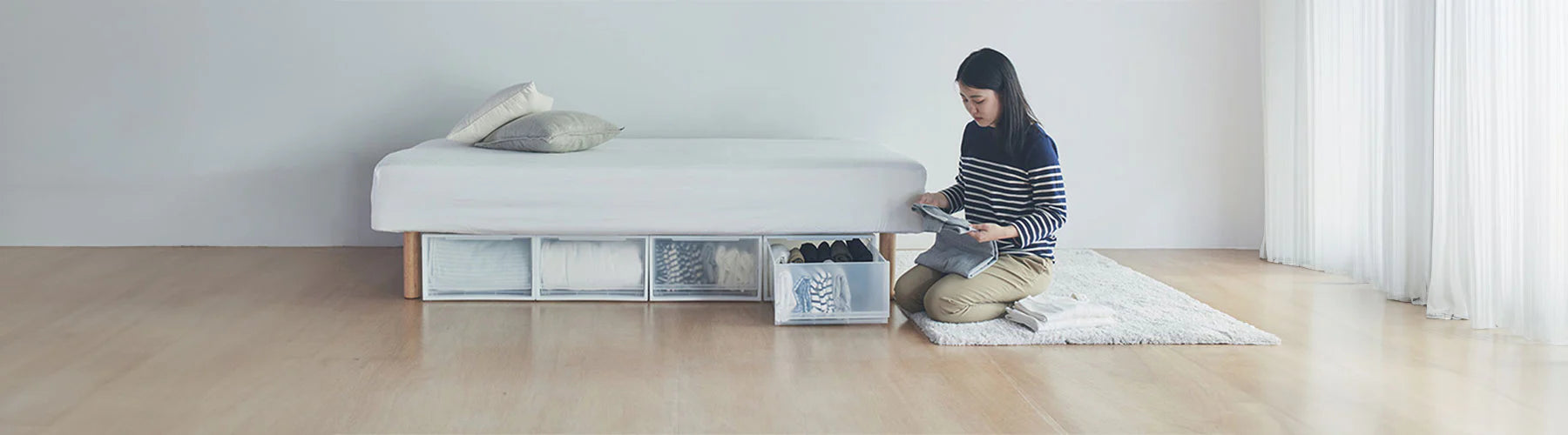 Polypropylene Storage Drawers | Stacking Clear Drawer | MUJI Canada