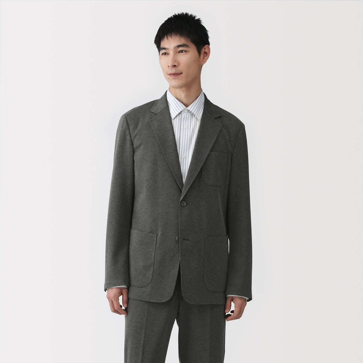 Stretch Jersey Jacket | Men's Business Wear | MUJI Canada