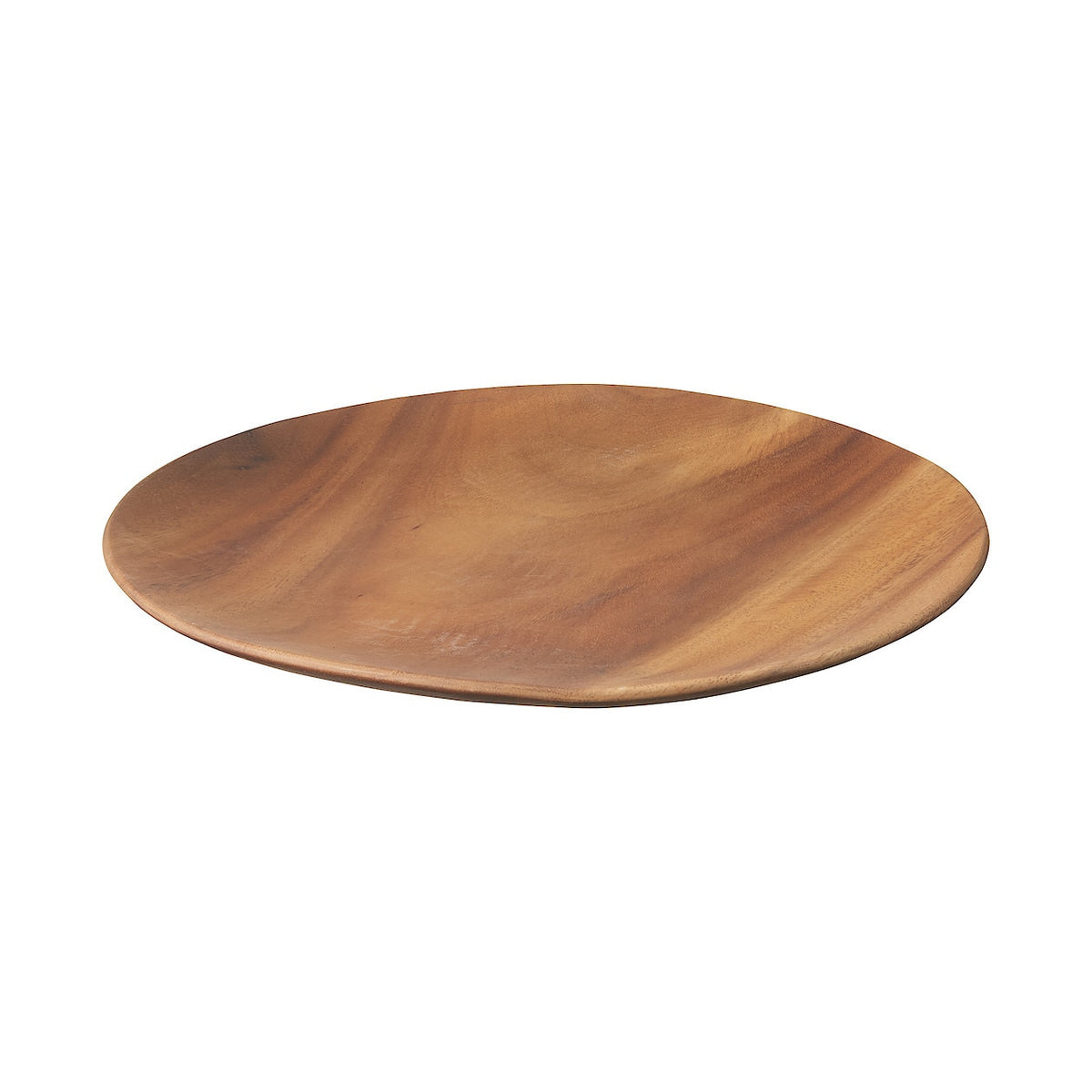 Acacia Plate - 30cm dia. | Wooden Dinnerware | MUJI Canada
