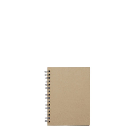 Wirebound Notebook Plain Beige | Stationery | MUJI Canada
