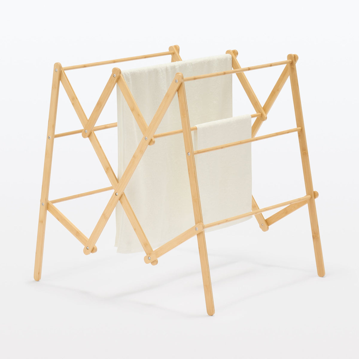 Bamboo Clothes Rack with Adjustable Width | MUJI Canada