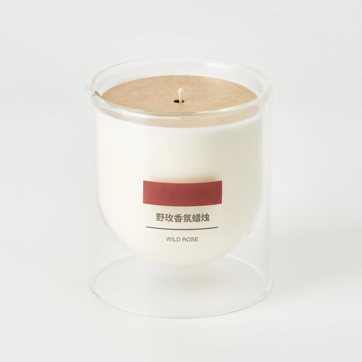 Scented Double Wall Glass Candle - Wild Rose | Aroma | MUJI Canada