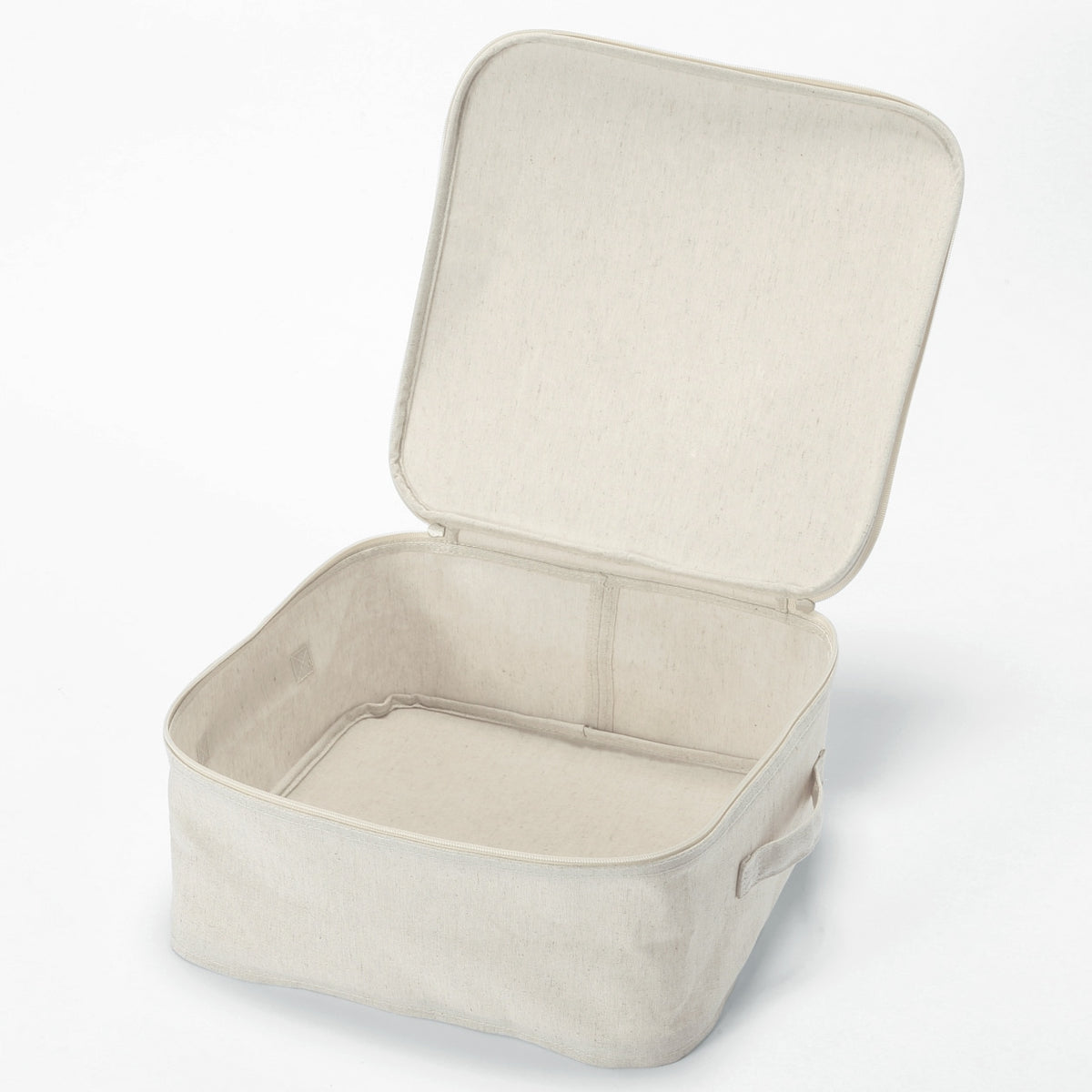 Polyester Linen Soft Box Square w/ Lid Small | Fabric Storage Boxes ...
