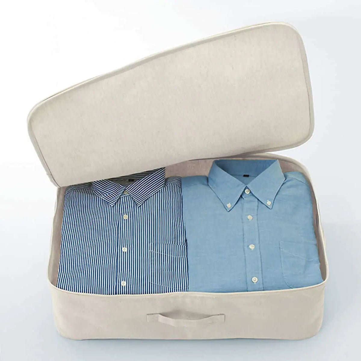 Polyester Linen Soft Box Clothes Case | Closet Organization | MUJI Canada