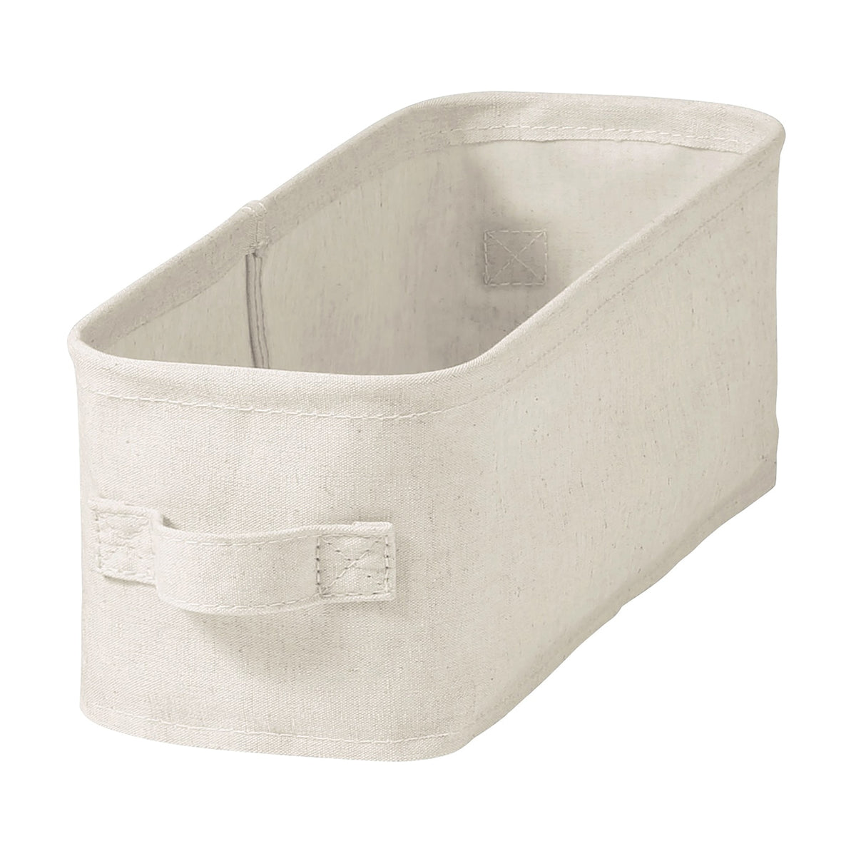 Polyester Linen Soft Box Shallow Half | Fabric Storage Boxes | MUJI Canada