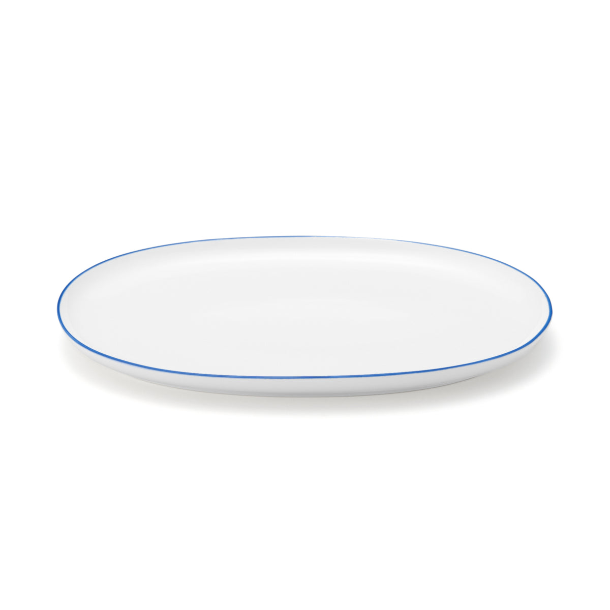 Everyday Tableware Oval Plate Large - Blue Stripe | Porcelain ...