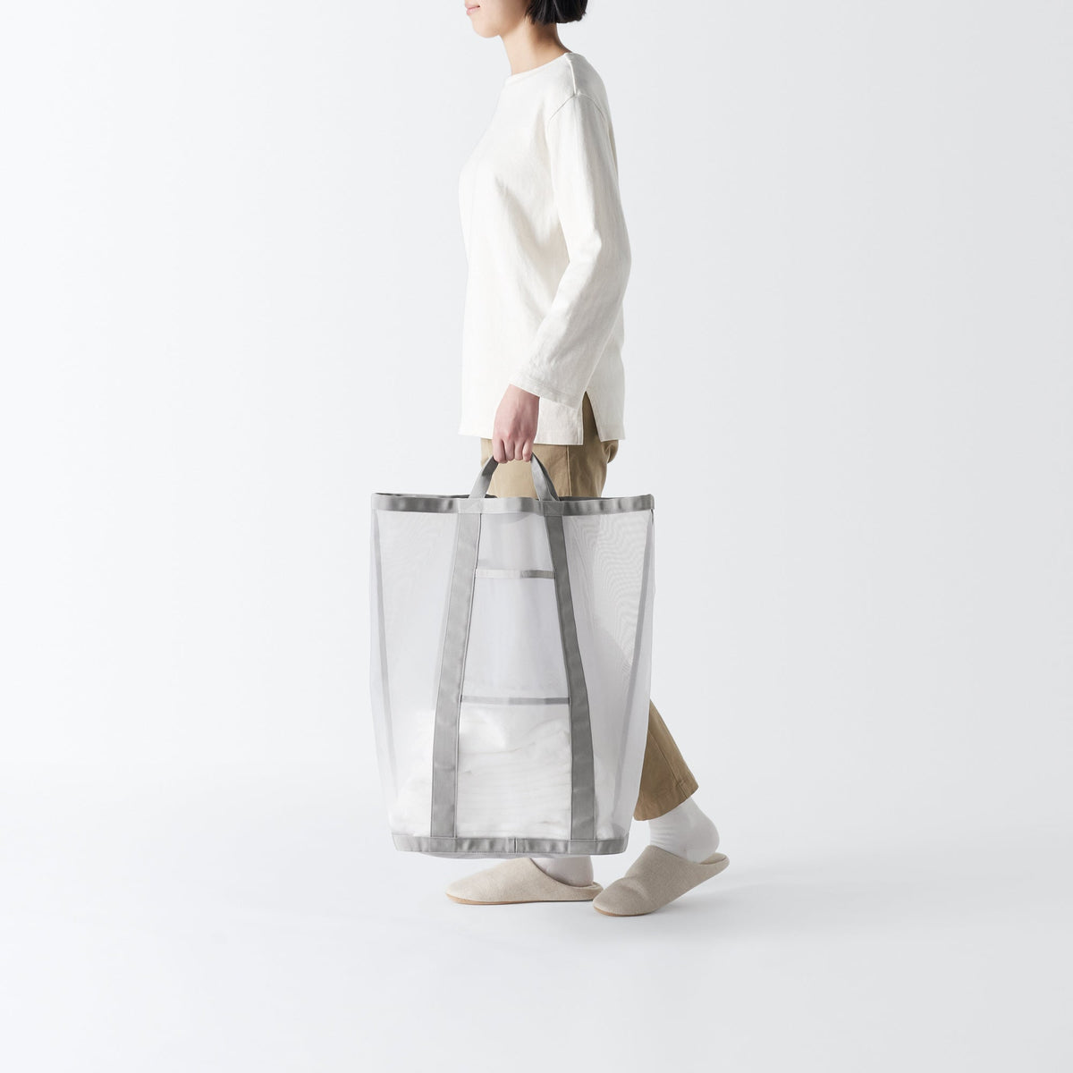 Nylon Mesh Laundry Bag - Large | Housekeeping Goods | MUJI Canada