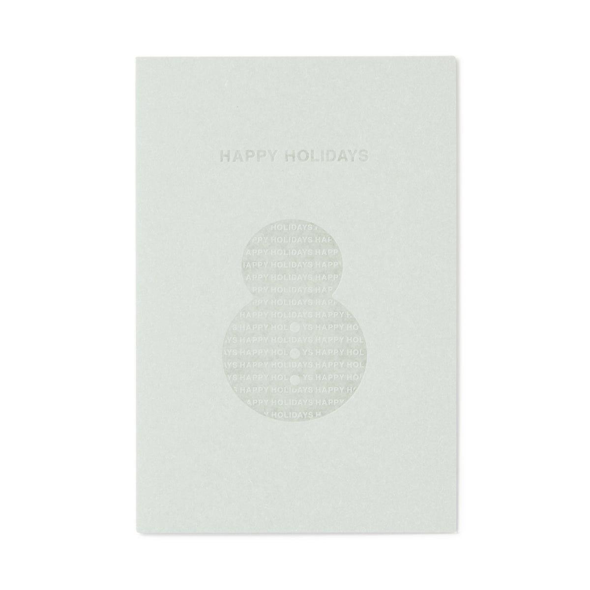 Message Card - Snowman | Gift Wrapping | MUJI Canada