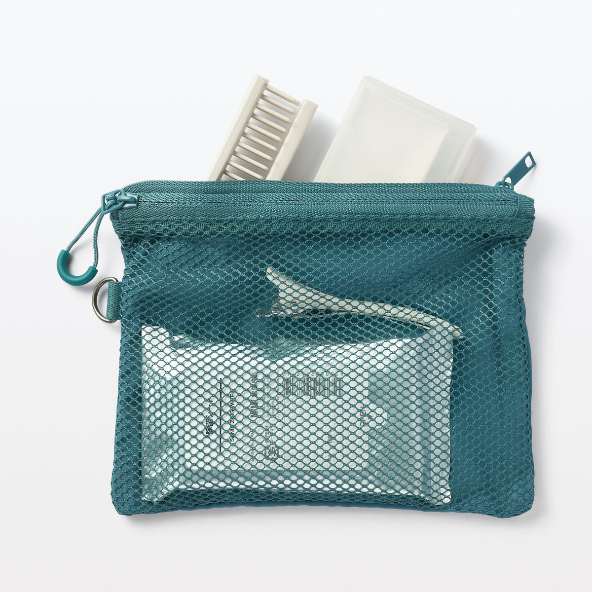 Polyester Two Zipper Case - Medium | Travel Pouches | MUJI Canada