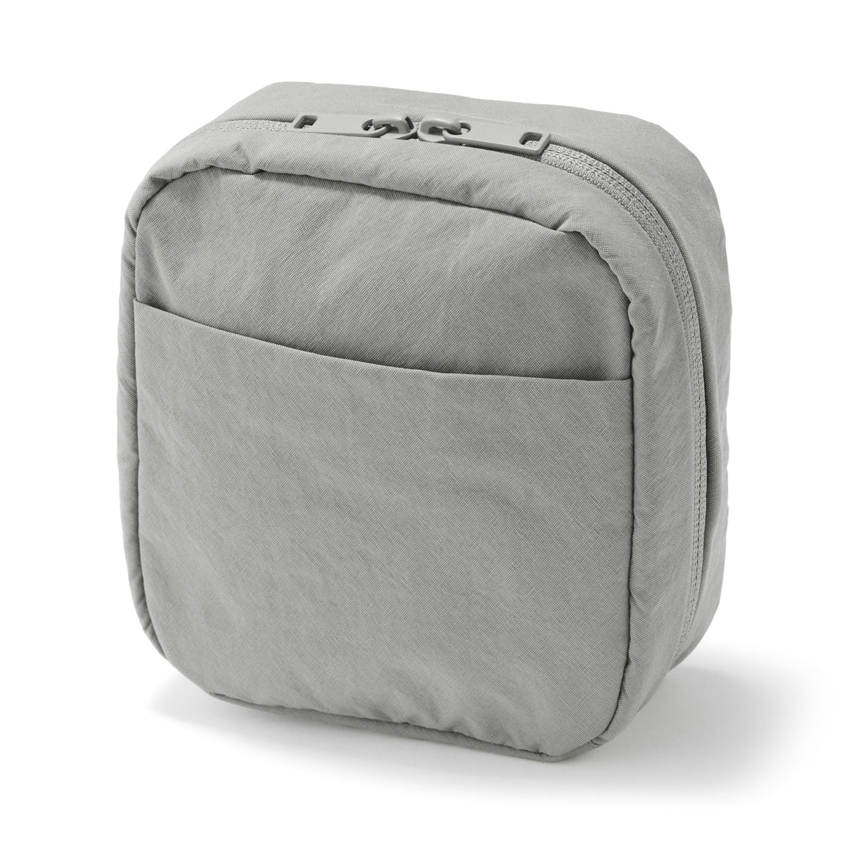 Wrinkled Nylon Wide-Opening Pouch - Square | Travel | MUJI Canada
