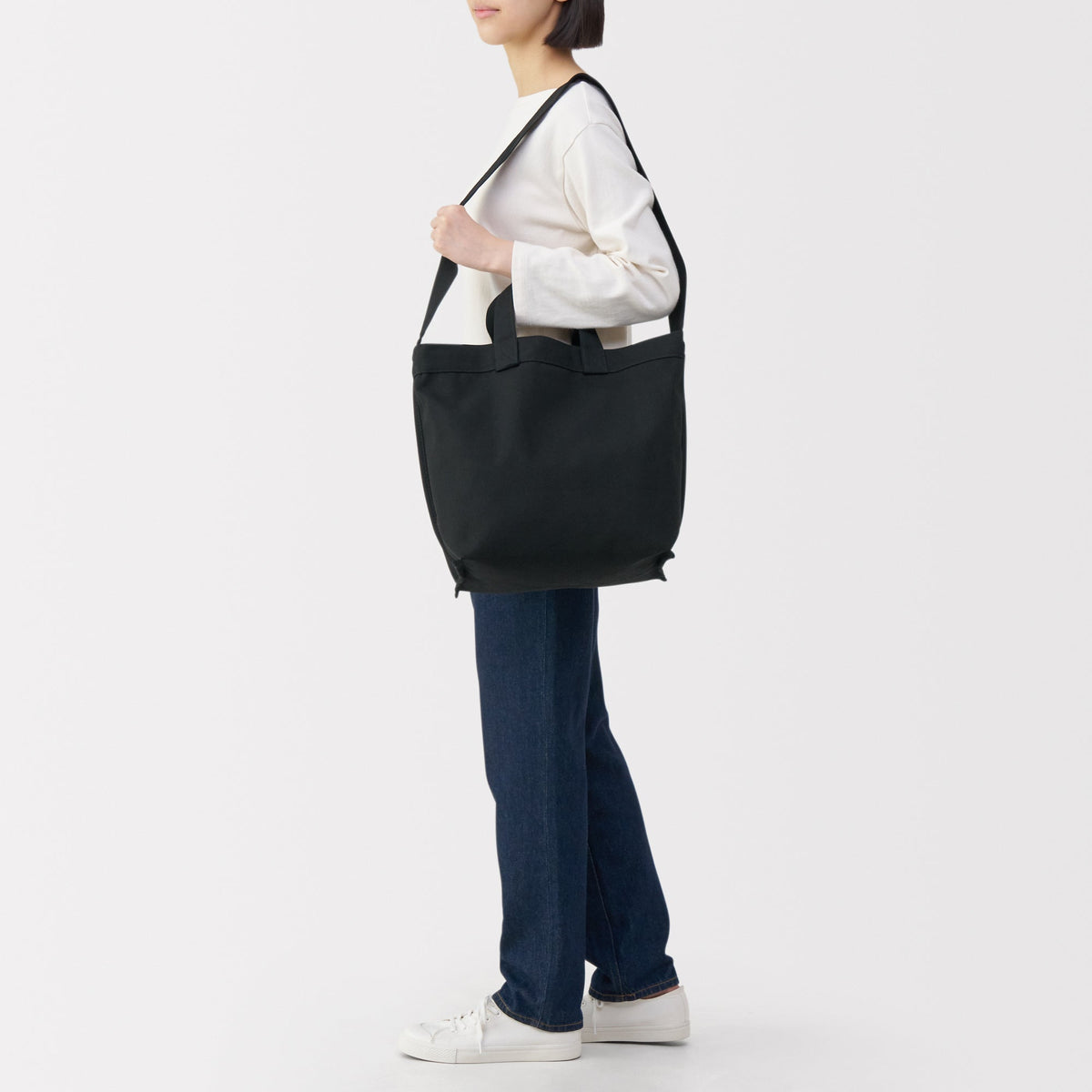 Canvas 2-Way Tote Bag | Bags & Backpacks | MUJI Canada