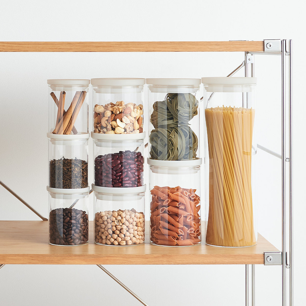 Heatproof Glass Round Storage Case | Kitchen Storage | MUJI Canada