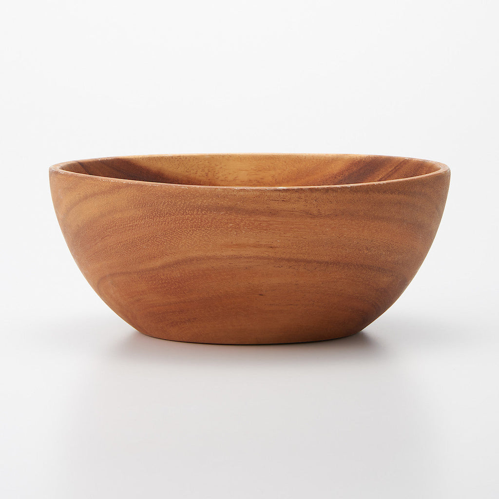 Acacia Bowl - 20cm dia. | Wooden Dinnerware | MUJI Canada