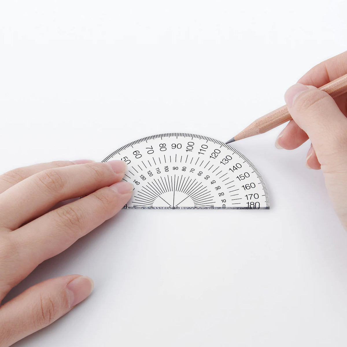 Acrylic Protractor Semi-Circle | School & Office Supplies | MUJI Canada